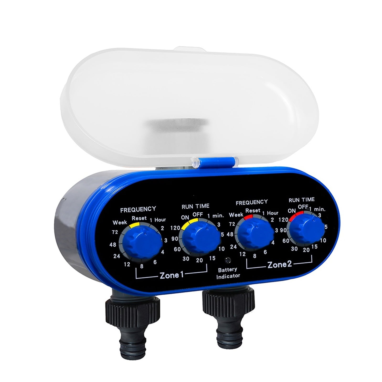 Ball Valve Electronic Automatic Watering Two Outlet Four Dials Water Timer Garden Irrigation ...