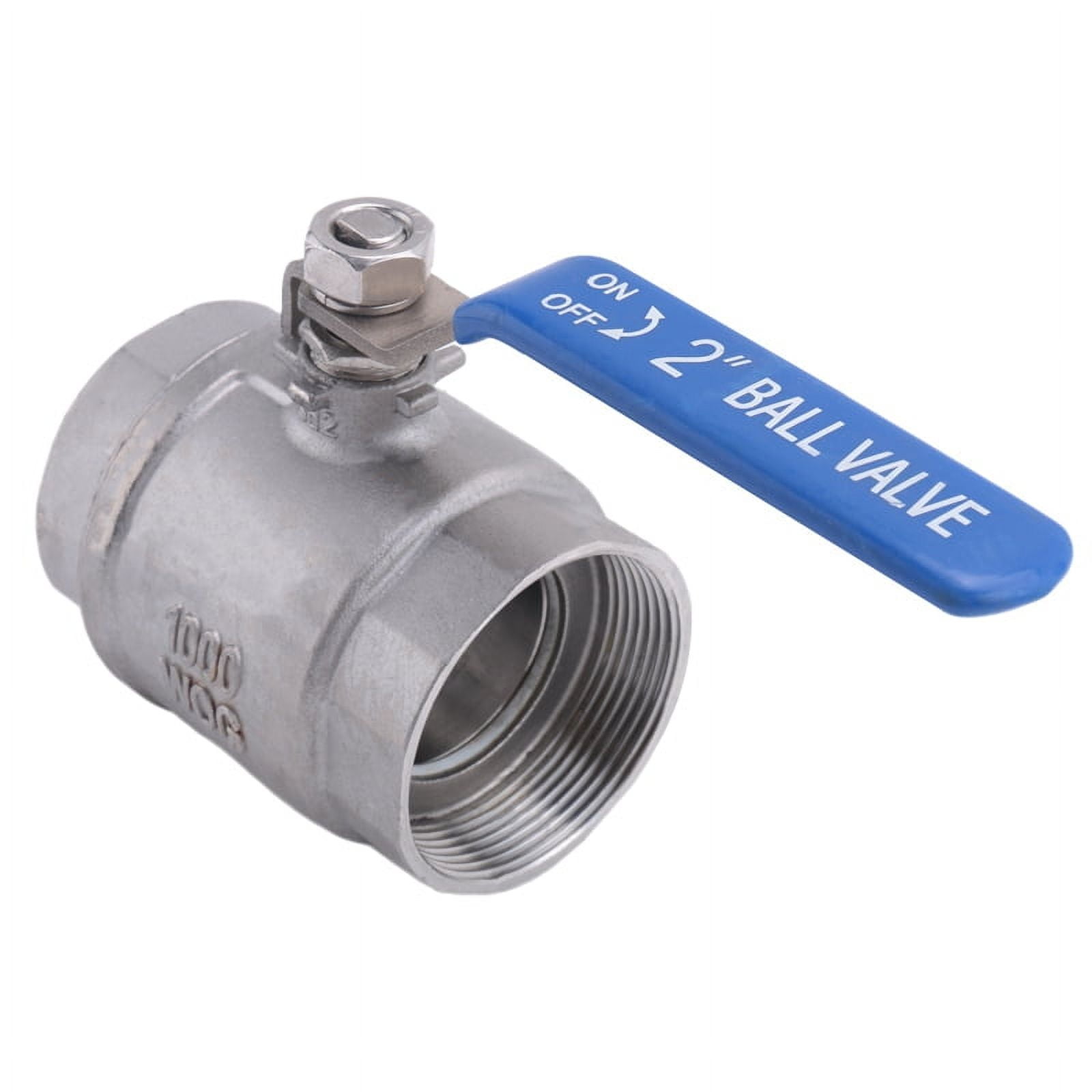 Ball Valve Female Thread 2 Inch 304 Stainless Steel Full Port DN50 1000 WOG - Walmart.com