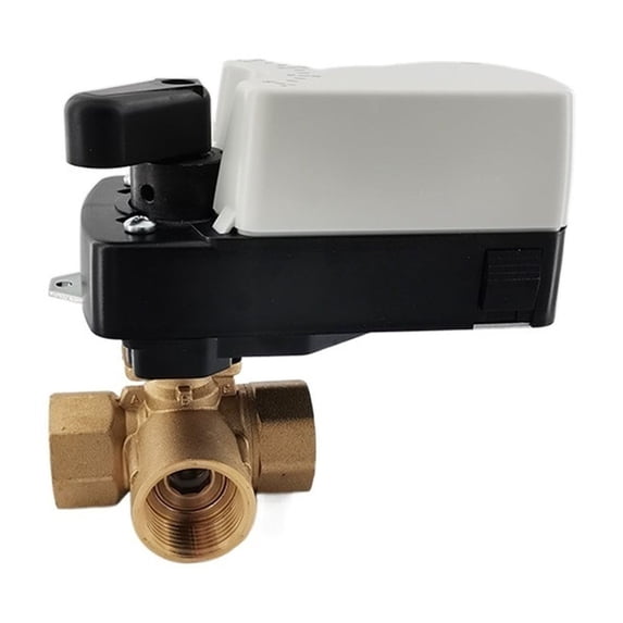 Ball Valve G11/4" 6Nm Control 3 Way Mixing Flow Proportional Electric ...