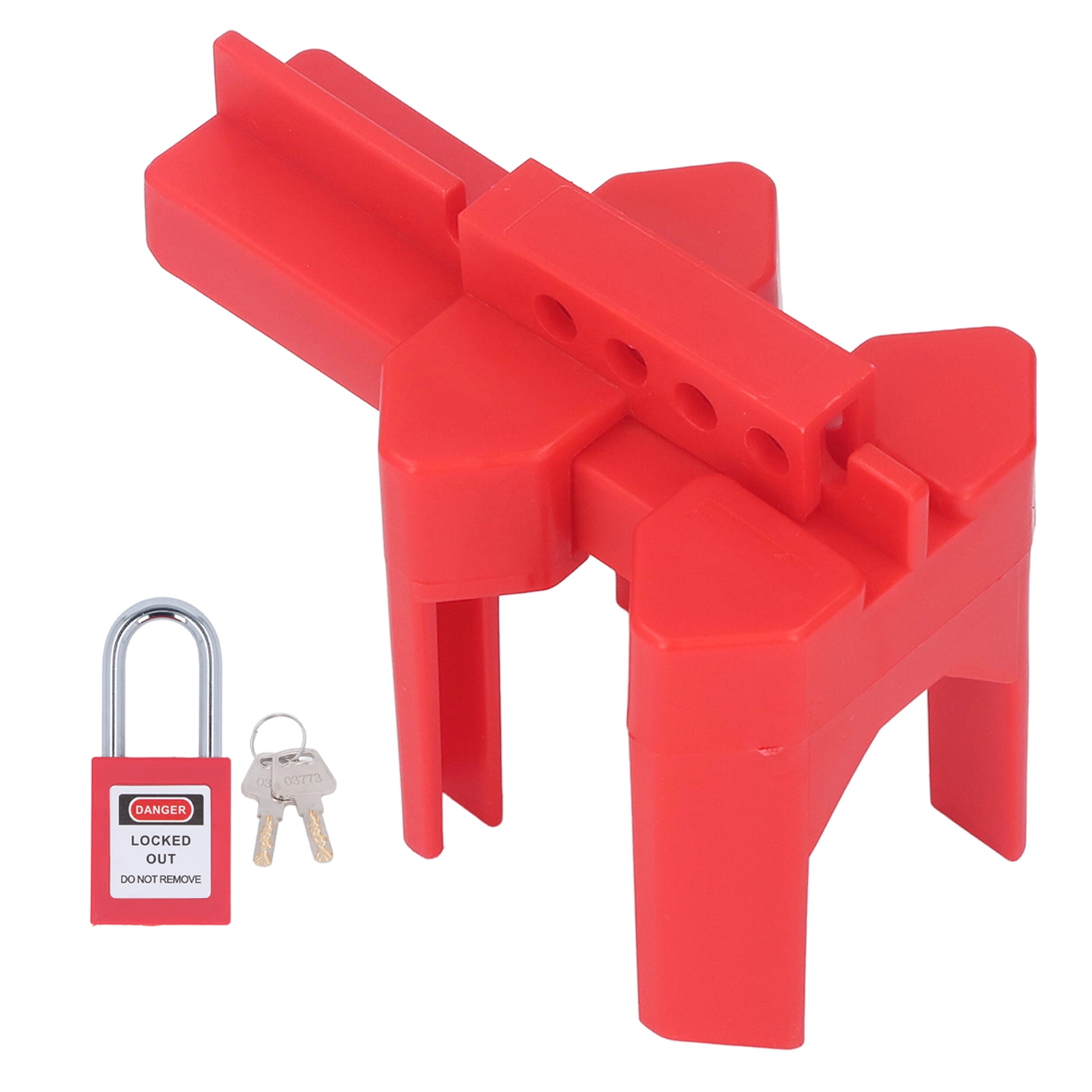 Ball Valve Lockout Safety Lock Set, Stainless Steel and PP, Adjustable ...