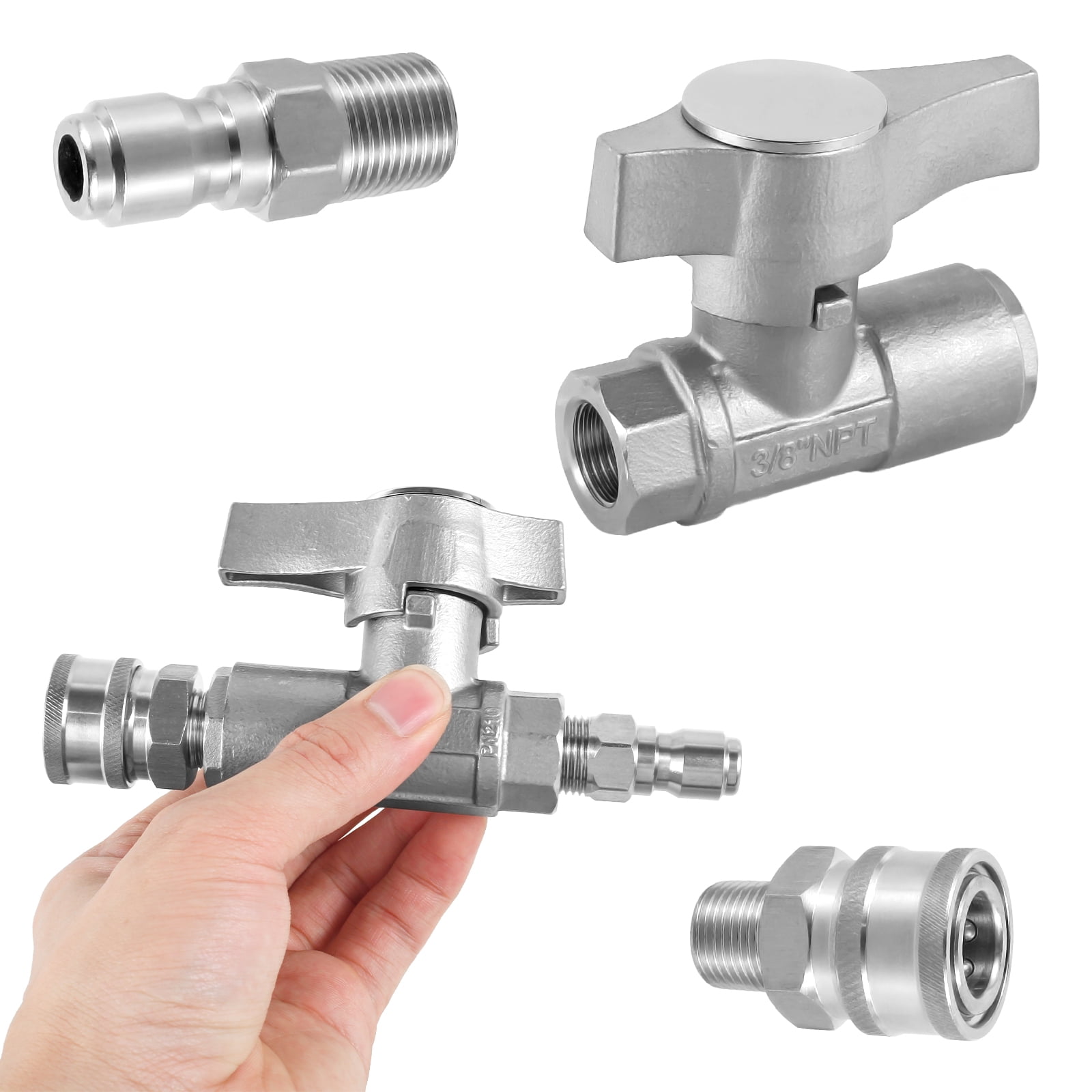 Ball Valve Pressure Washer 3/8inch Quick Connect Ball Valve with Long ...