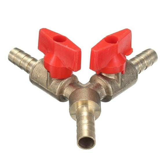 Ball Valves 5/16" 8MM Brass Y 3-Way Valve Shut Off Ball Valves Brass ...