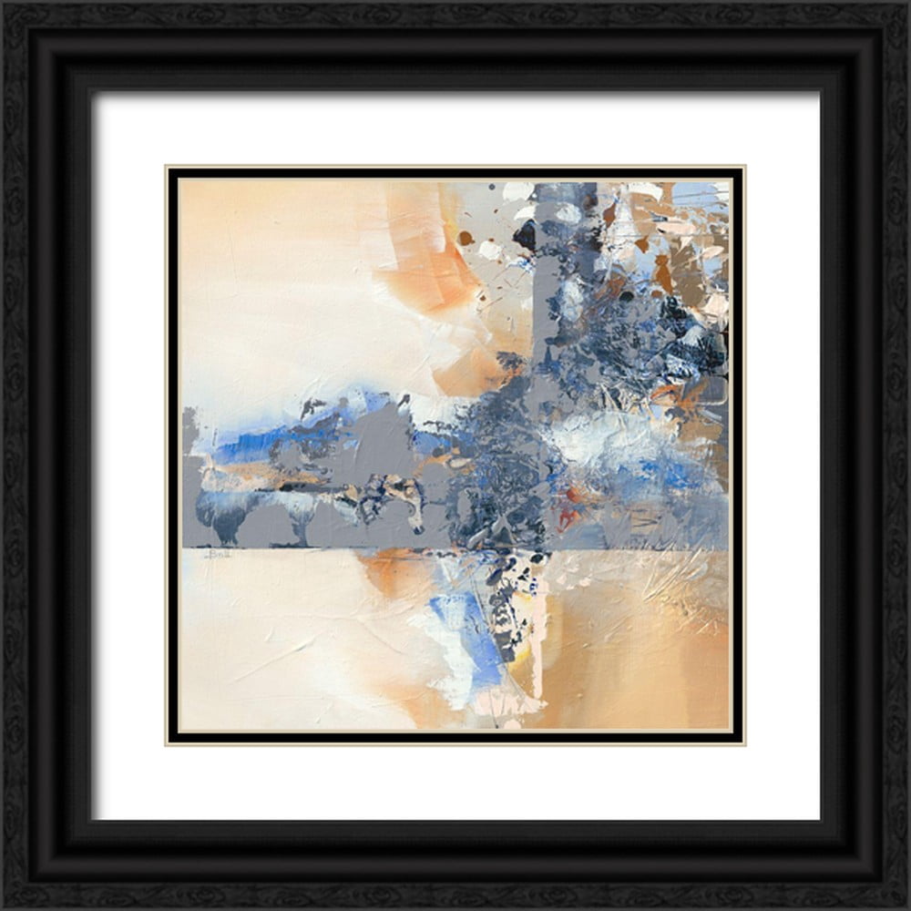 Ball, Veronique 20x20 Black Ornate Wood Framed with Double Matting ...
