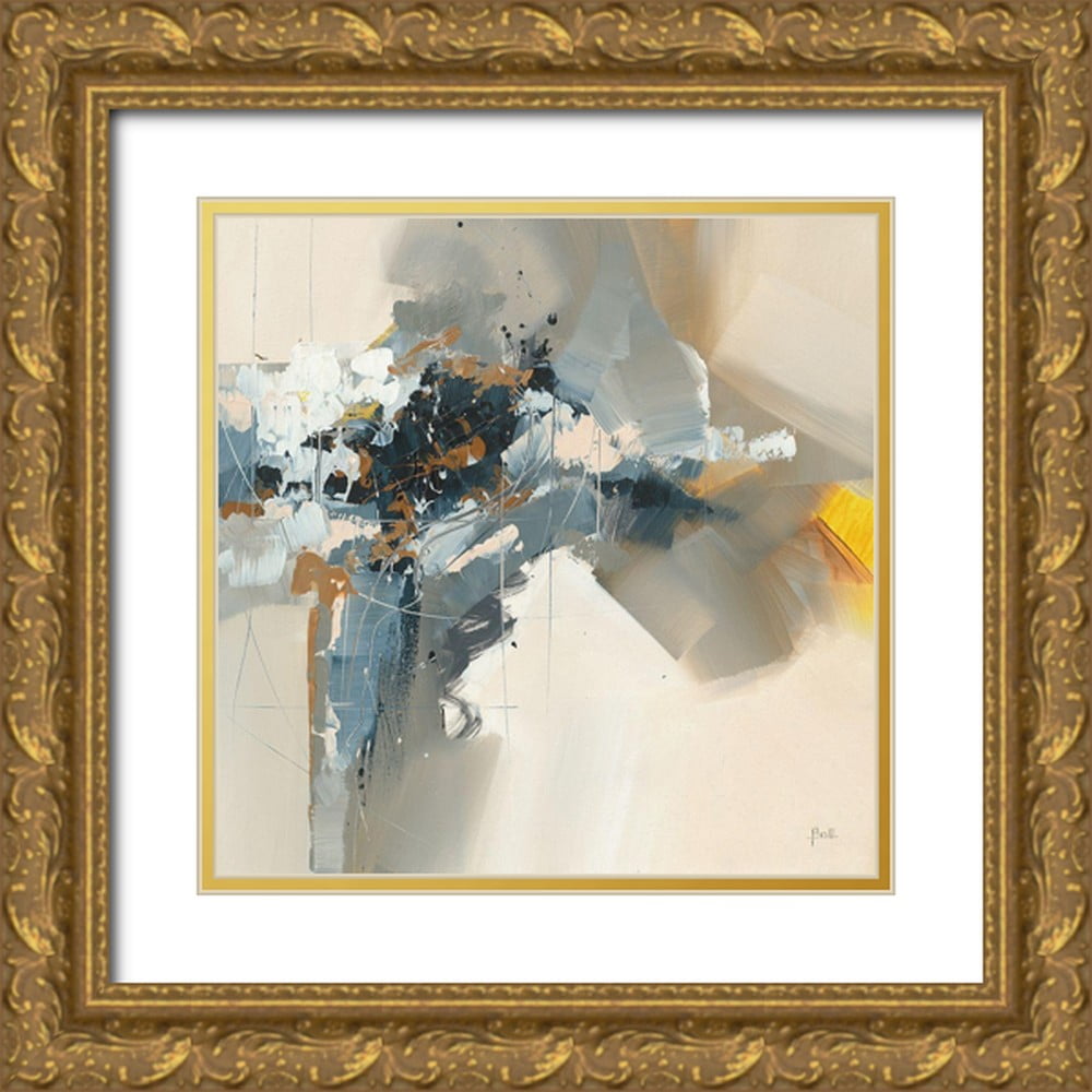 Ball, Veronique 20x20 Gold Ornate Wood Framed with Double Matting ...