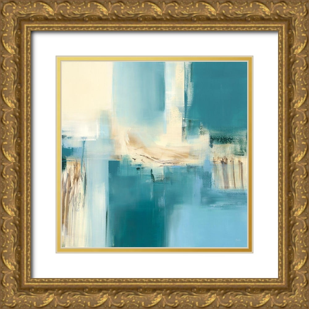 Ball, Veronique 20x20 Gold Ornate Wood Framed with Double Matting ...