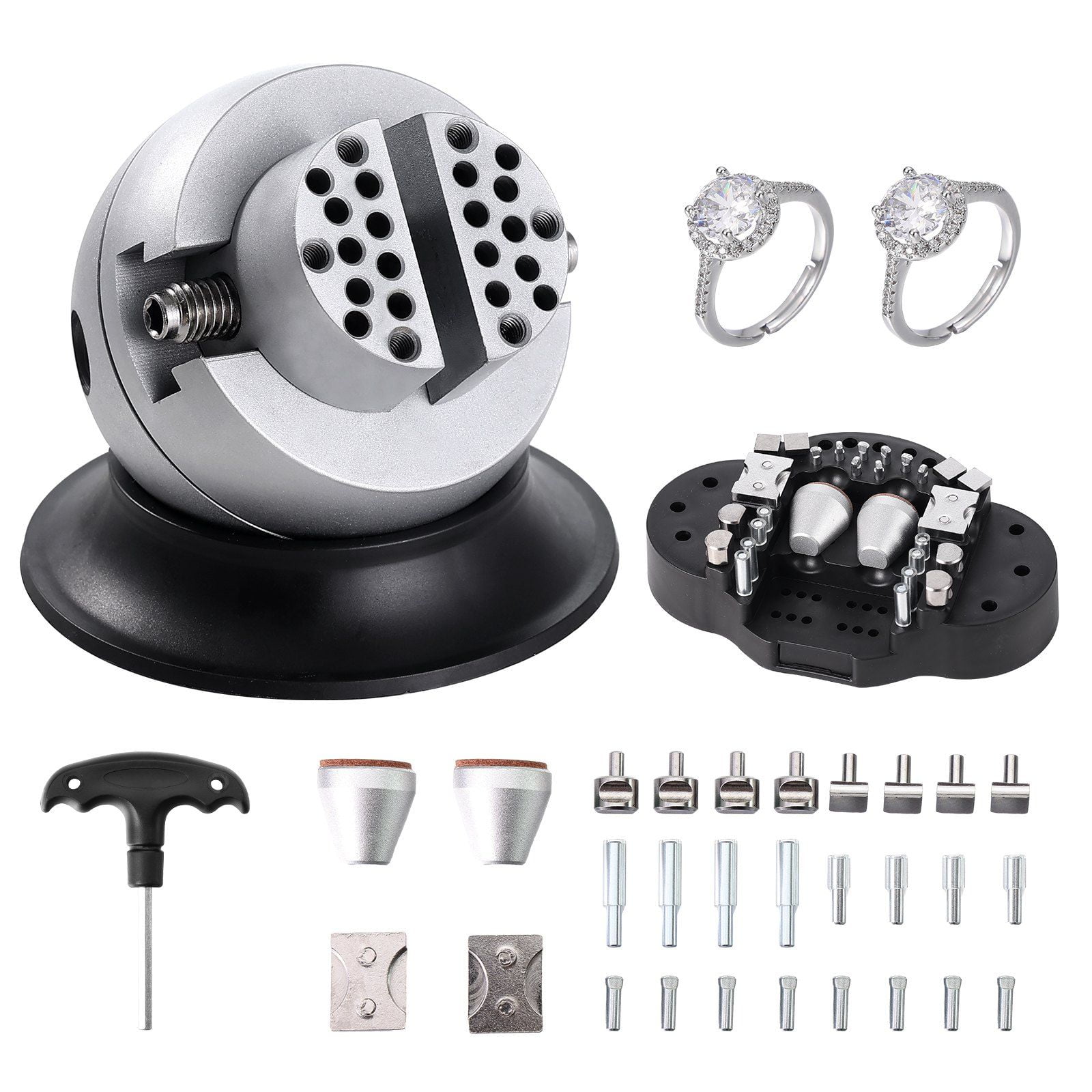 Ball Vise, 3" Engraving Setting Tool, 360掳 Rotation Engraving Block ...