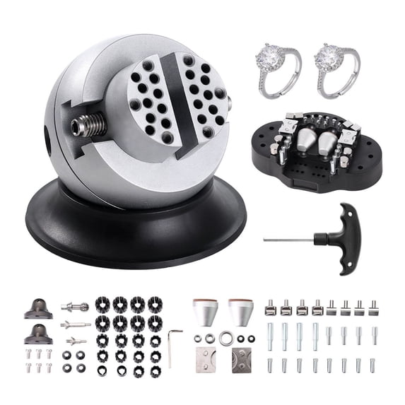 Ball Vise, 3" Engraving Setting Tool, 360° Rotation Engraving Block ...