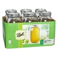 Ball Wide Mouth Glass Mason Jars, 64 oz, 2 Quart Size, Lids and Bands ...