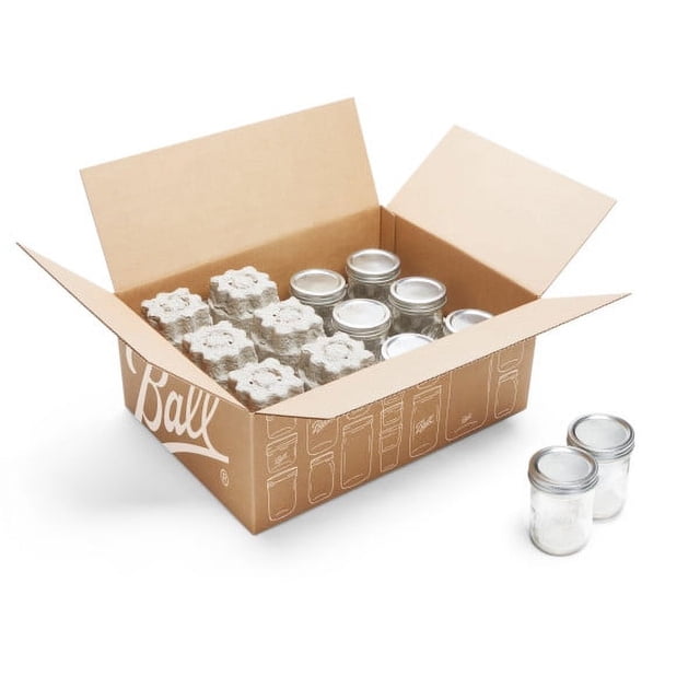 Ball Wide Mouth Pint Jars (12) - Ball product handling - Walmart ...