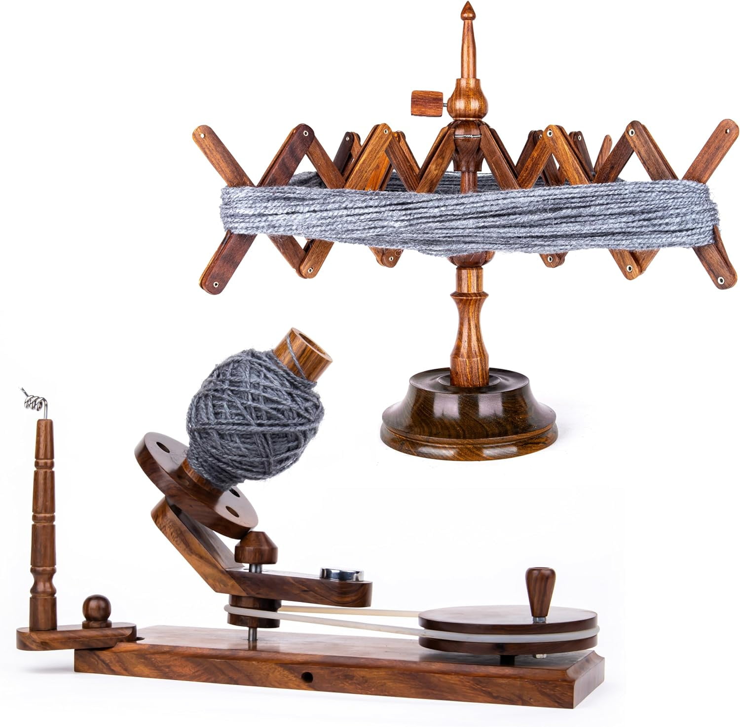 Ball Winder, Hand Operated Wool Yarn Winding Machine with Tabletop ...