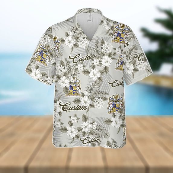 Ballantines Hawaiian Shirt Flowers Pattern Personalized Gift Men And ...