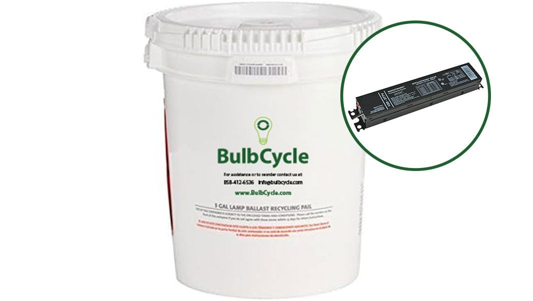 Ballast Recycling Bucket – 5 Gallon (holds up to 22 NON-PCB Standard ...