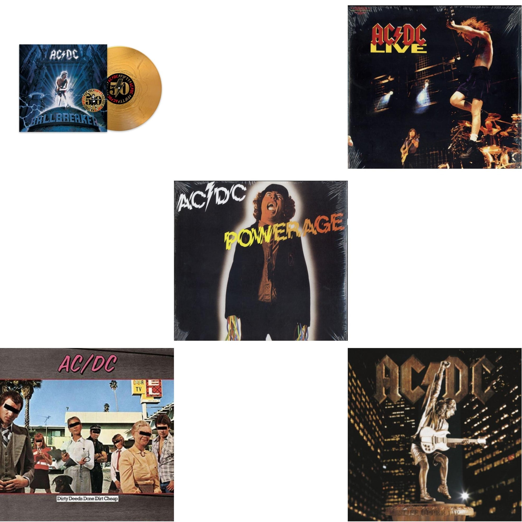 Ballbreaker (50Th Anniversary/Gold Color LP Vinyl) & Dirty Deeds Done ...