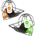 Ballcap Buddy Cap Washer Cage, Hat Washer for Baseball Caps, Black 2 ...