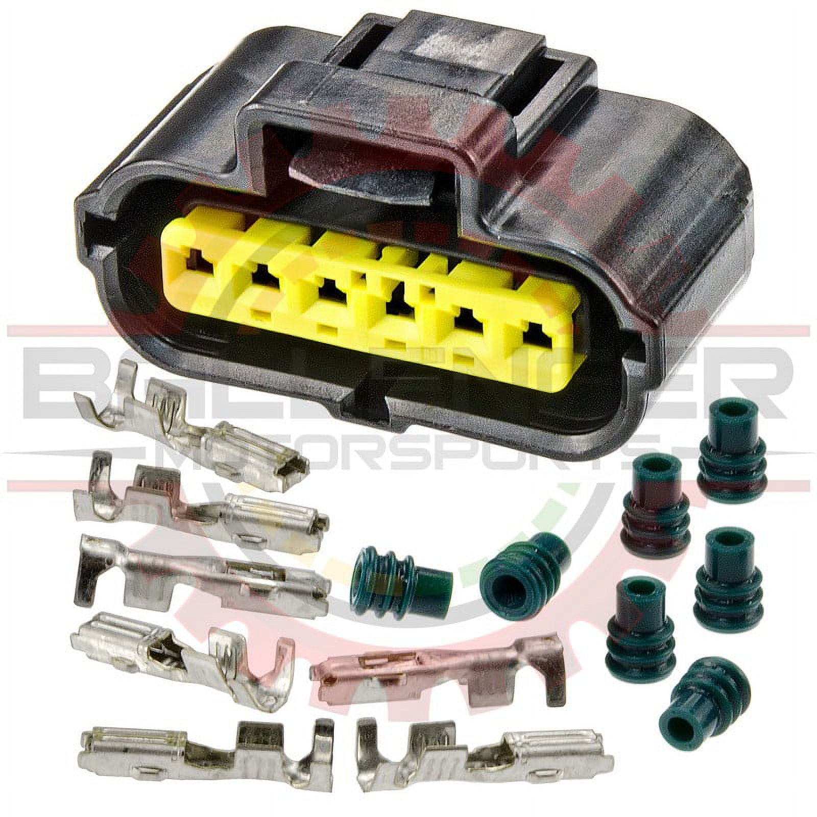 Ballenger Motorsports - 6 Way MAF Sensor Plug Connector Kit, Black ...