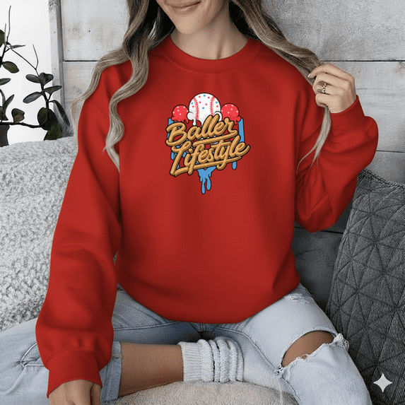 Baller Lifestyle Sporty Urban Bold Typography Fun Graphic Design Cozy ...