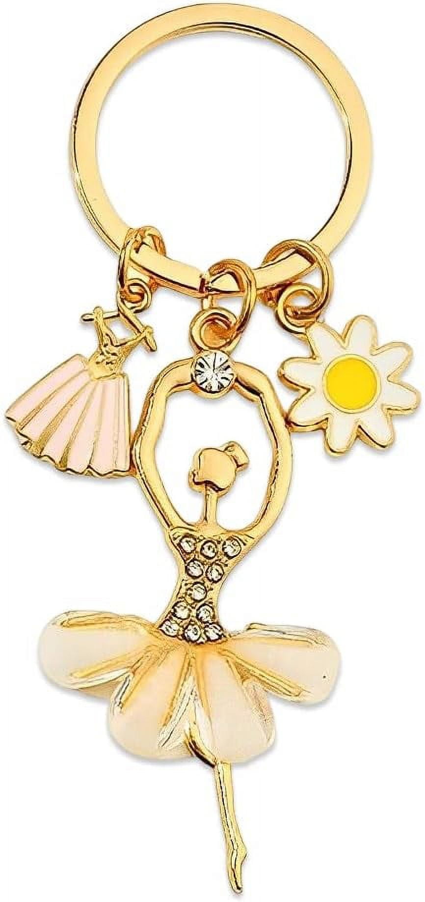 Ballerina Ballet Gifts Keychain for Women Girls Ballerina Birthday ...