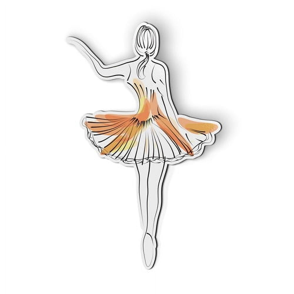 Ballerina Beautiful Dancer - 5" Magnet for Car Locker Refrigerator ...