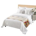Ballerina Bed Runner Cal King Size Colorful Dress Dynamic Splashes Soft ...