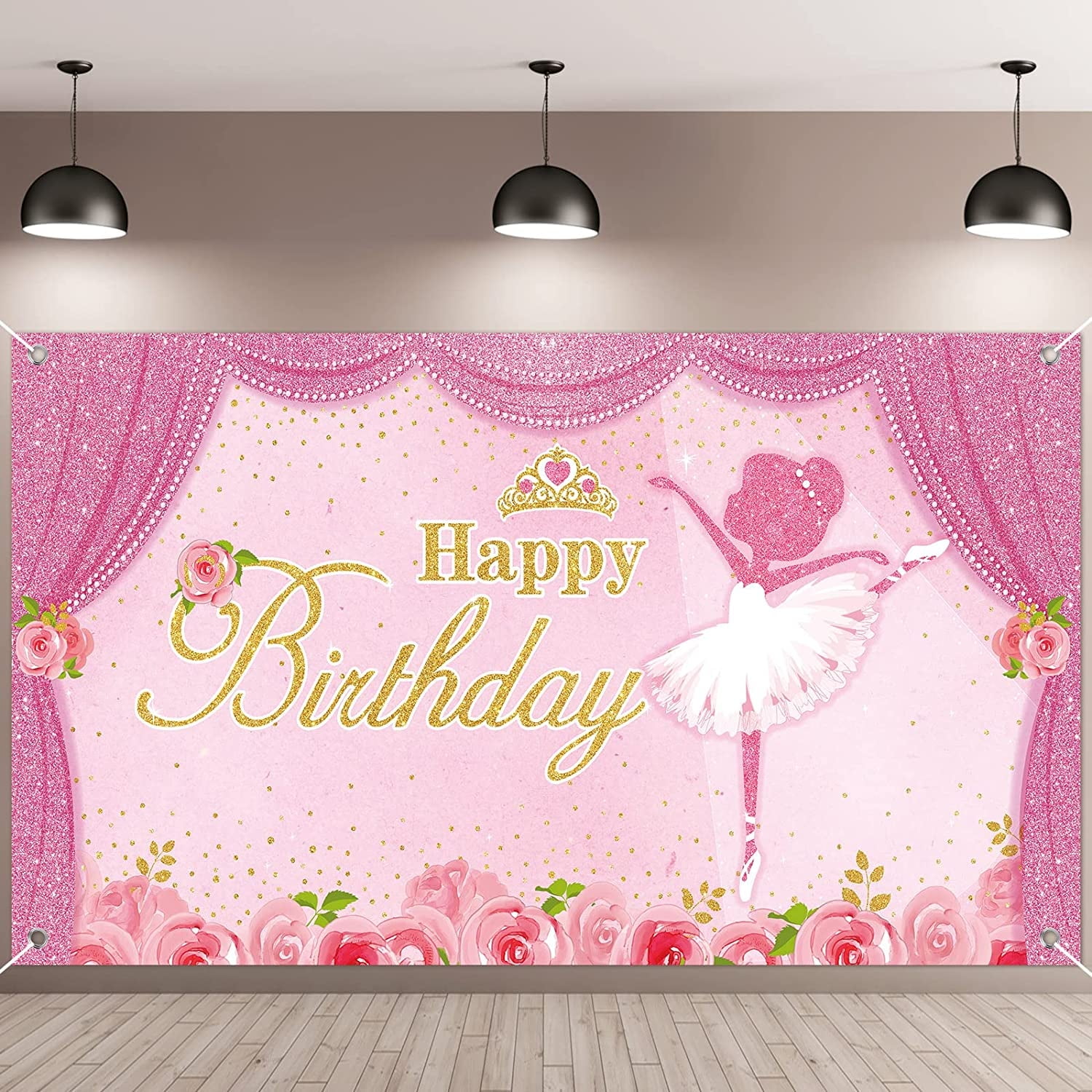 Ballerina Birthday Party Decorations Photography Backdrops Ballet Girls ...