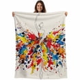 Ballerina Blanket Soft Cozy Warm Throw Blanket for Couch, Plush Fuzzy ...