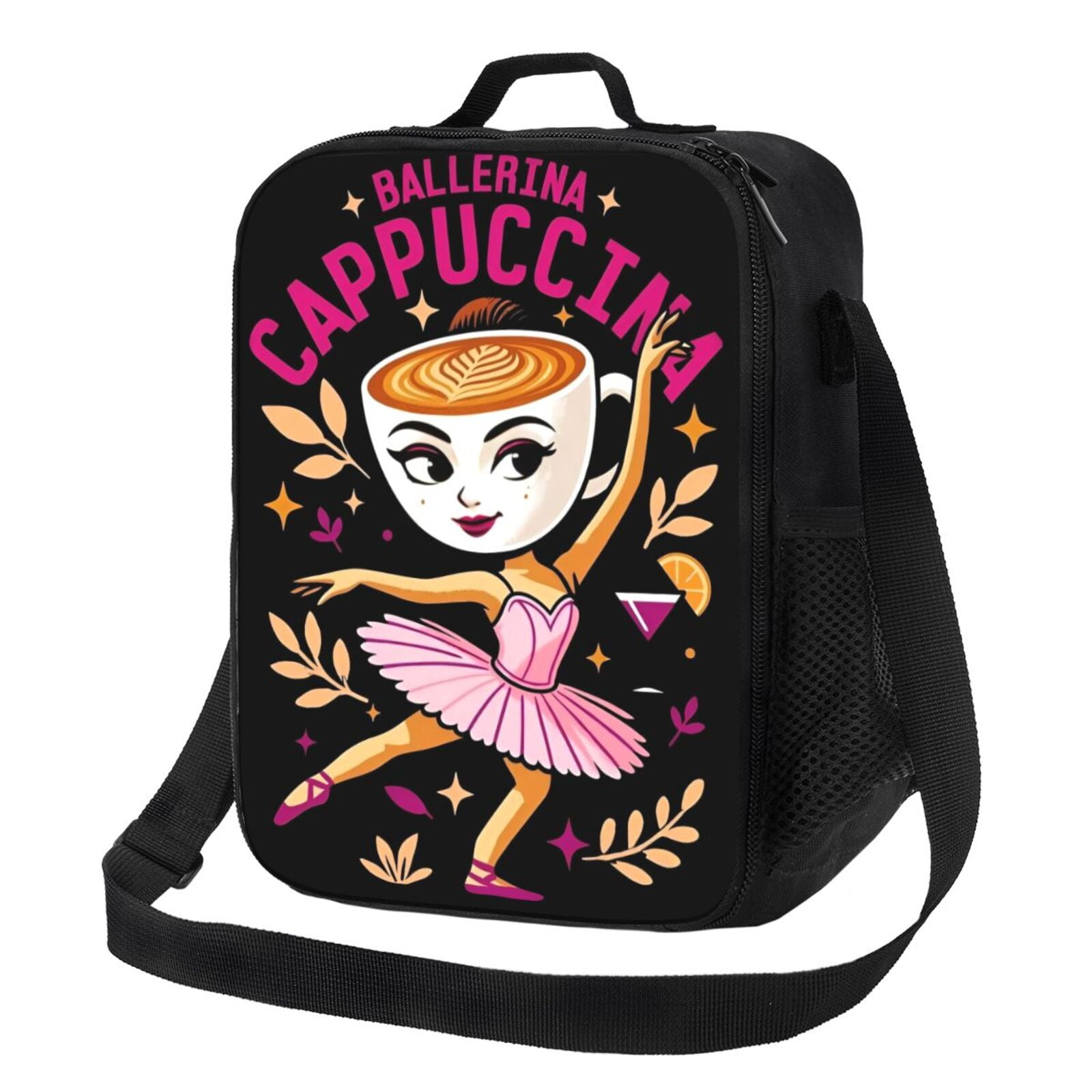 Ballerina Cappuccina Insulated Lunch Box Reusable High Capacity Lunch ...