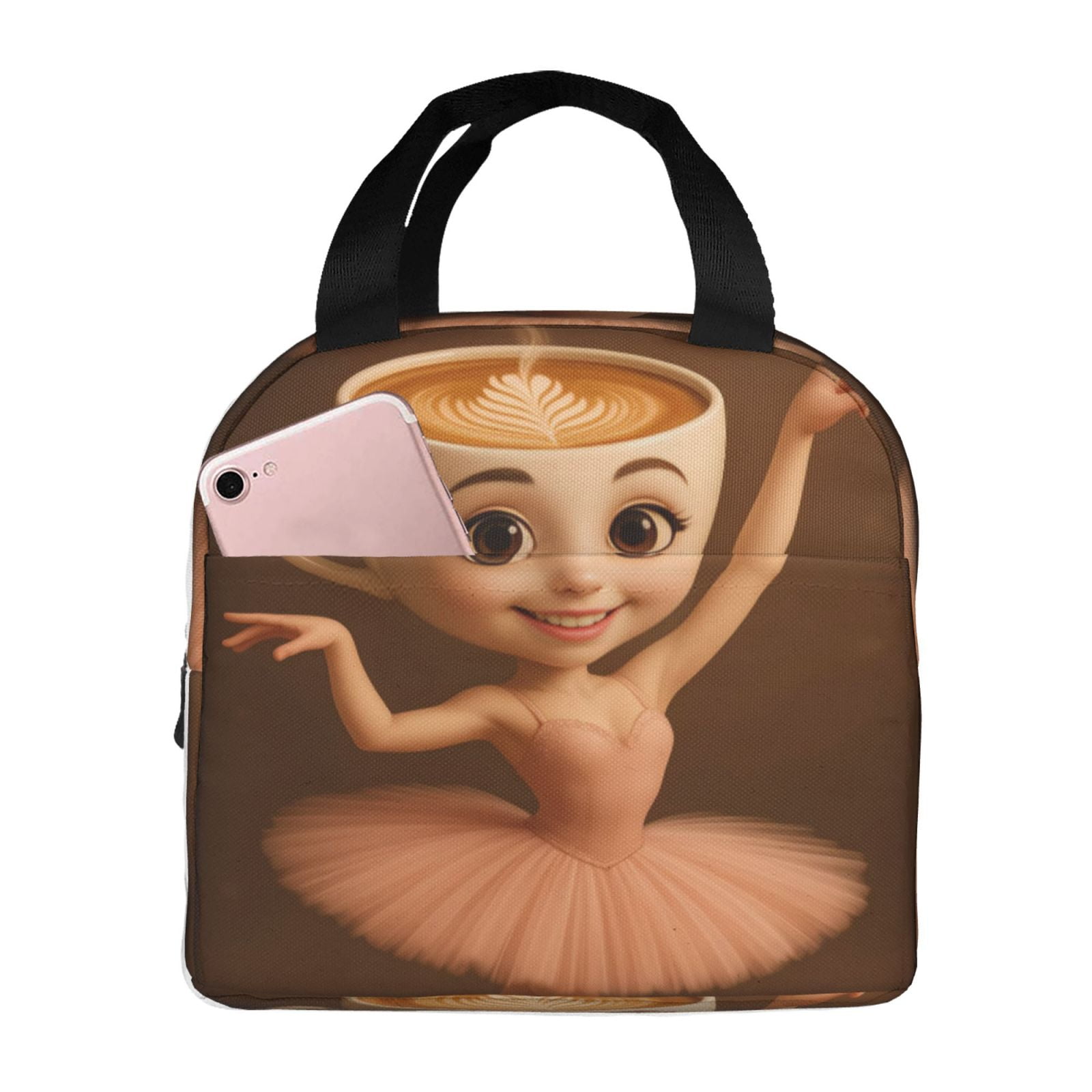 Ballerina Cappuccina Lunch Box Insulated Lunch Bag Reusable High ...