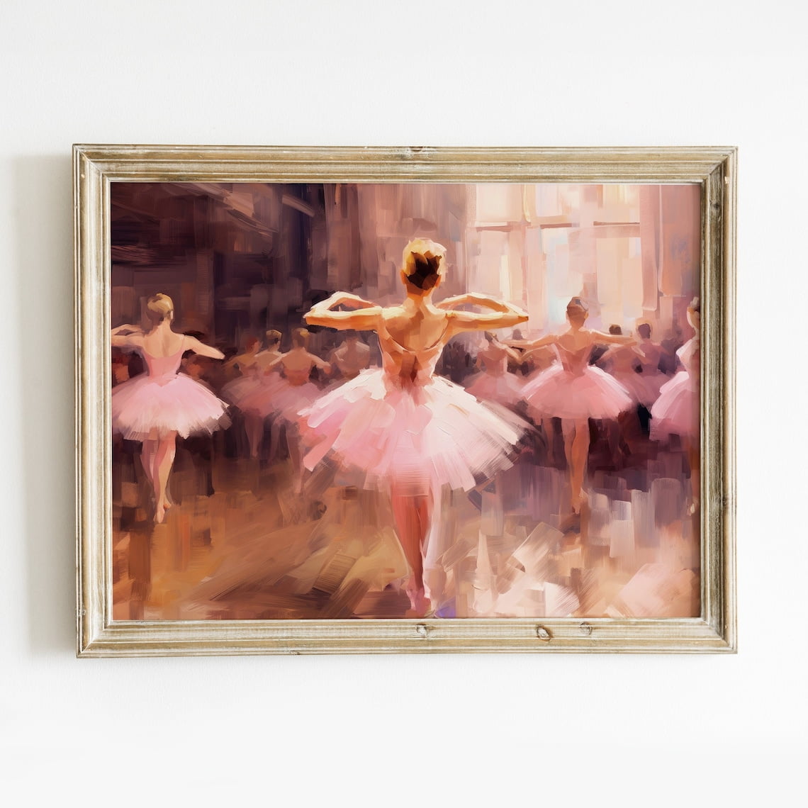 Ballerina Girly Wall Art Print, Preppy Pastel Pink , Girly Room Decor ...
