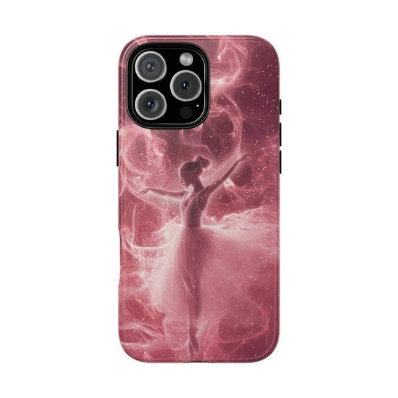 Ballerina Light Mist Pink Cosmic Dancer Art Phone Case with iPhone 17 ...