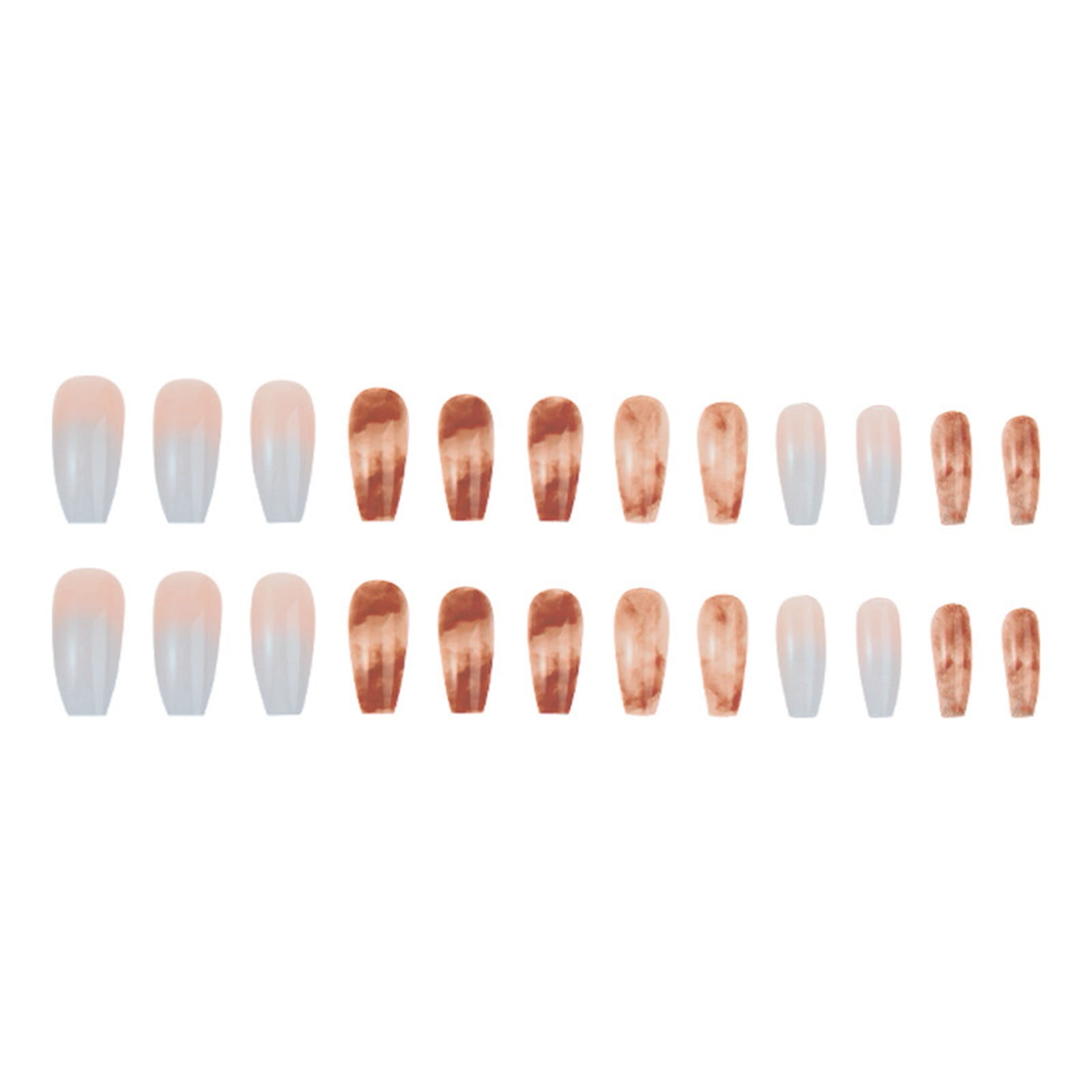 Ballerina Nail Tips Half Cover Medium Gel Nail Covers Stick on Nails ...