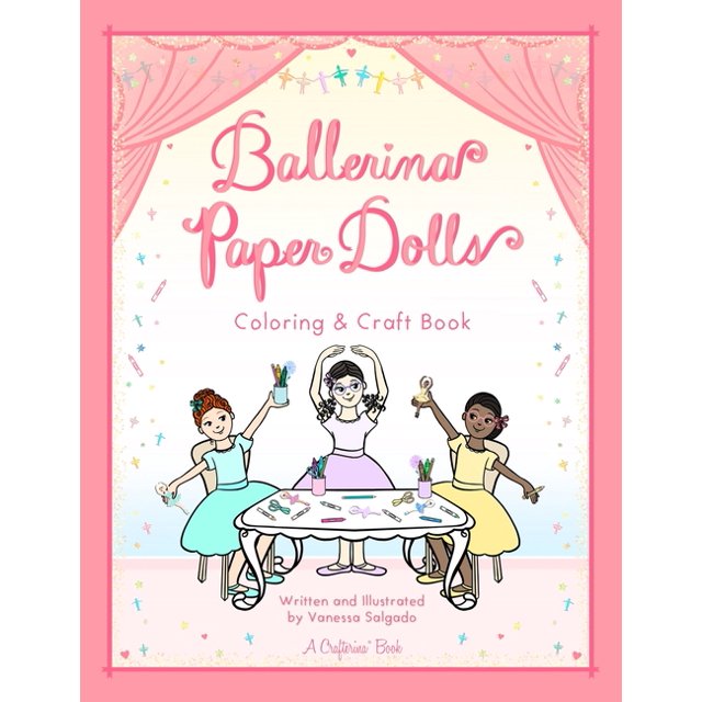 Ballerina Paper Dolls Coloring & Craft Book - Walmart.com