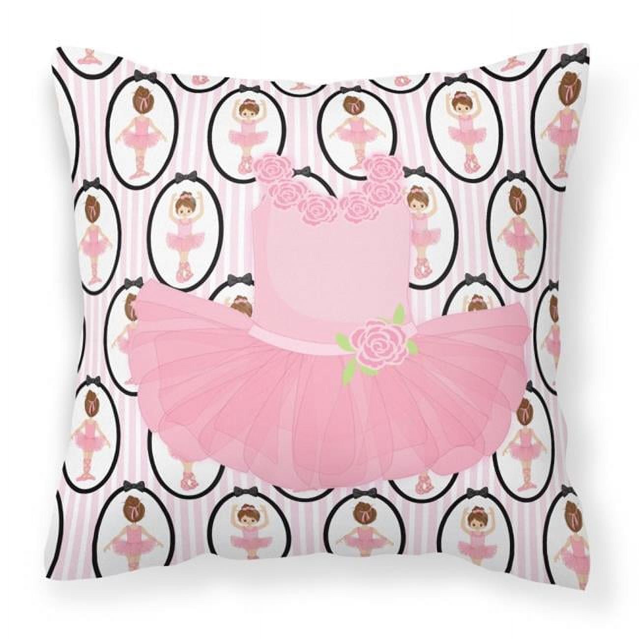 Ballerina Pink Tutu Fabric Decorative Pillow - 14 x 3 x 14 in ...