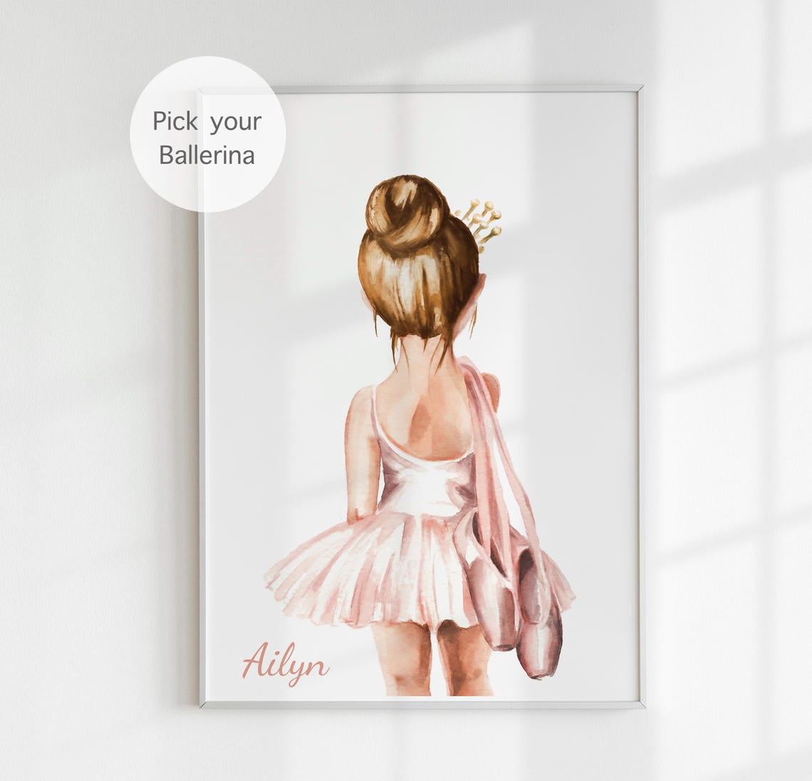 Ballerina Princess Print, Ballet Dancer Poster, Unframed Paper Poster ...