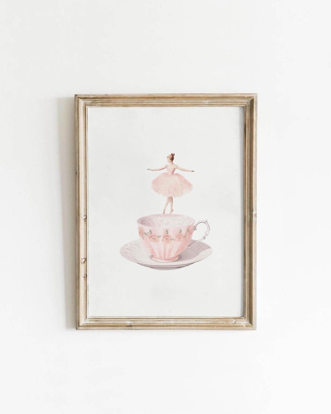 Ballerina Teacup Coquette Feminine Girly Nursery Decor Preppy Aesthetic ...