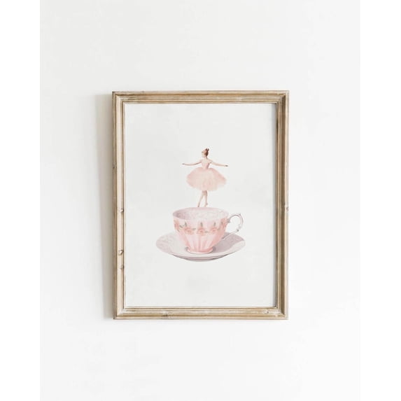 Ballerina Teacup Coquette Feminine Girly Nursery Decor Preppy Aesthetic ...