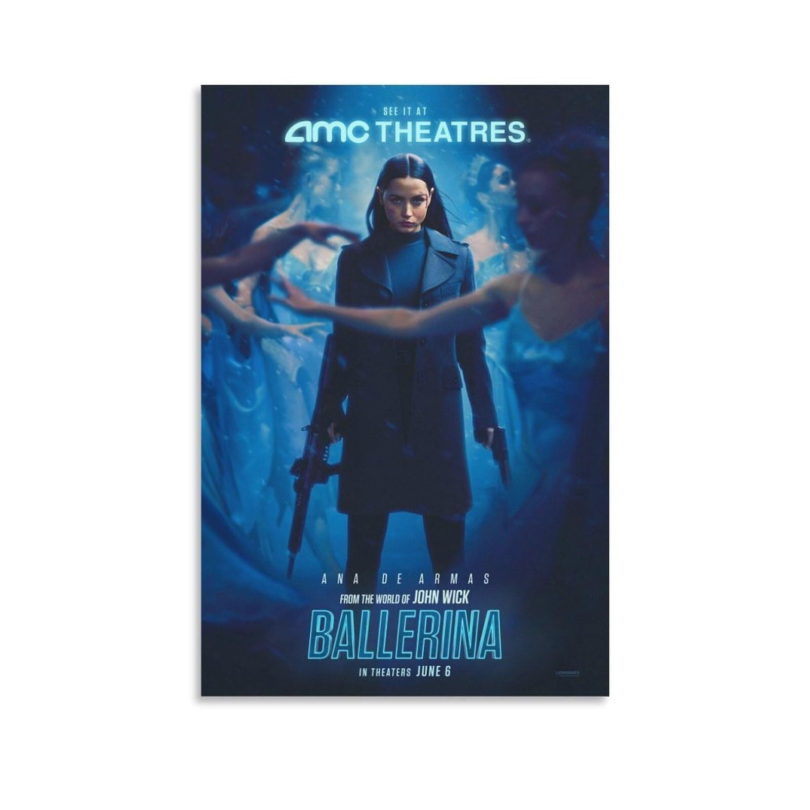Ballerina - Vintage Blockbuster Movie Poster 2025 New Movie Poster ...