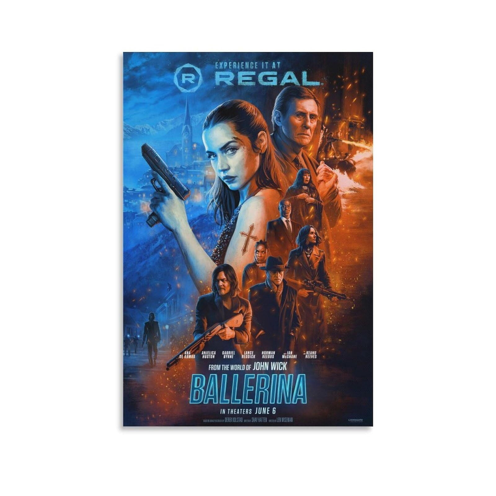 Ballerina - Vintage Blockbuster Movie Poster 2025 New Movie Poster ...