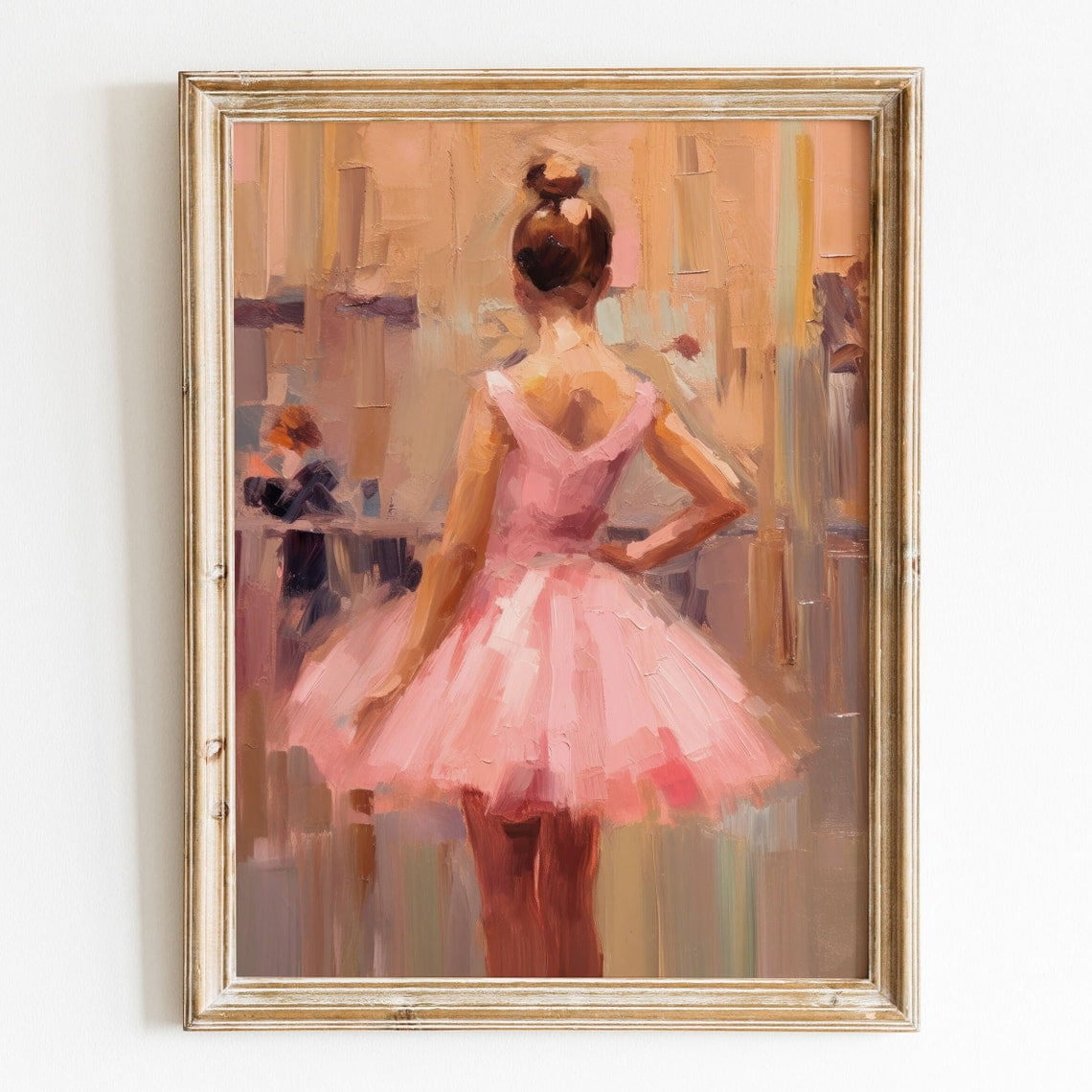 Ballerina Vintage Wall Art Print, Girly Pink , Preppy Room Decor ...