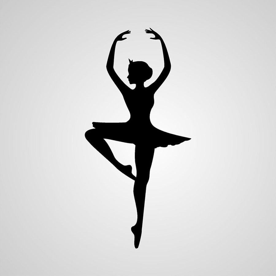 Ballerina Wall Decal Removable Ballet Wall Sticker Dancer Wall Art ...