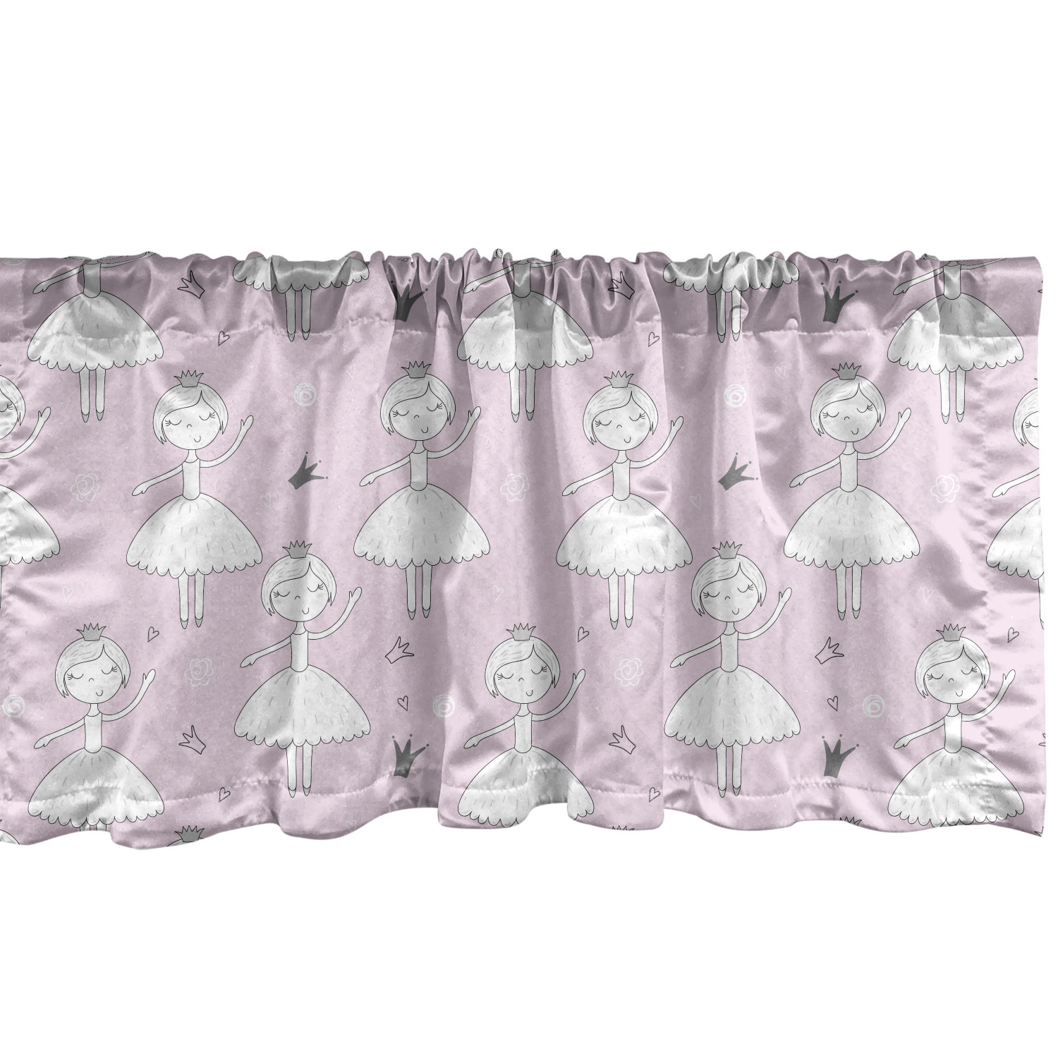 Ballerina Window Valance Pack of 2, Continuous Little Girls Pattern ...