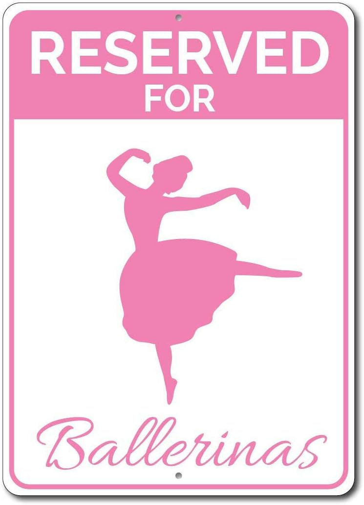 Ballerinas Parking Sign Ballet Dancer Gift Ballerina Sign Funny Vintage ...