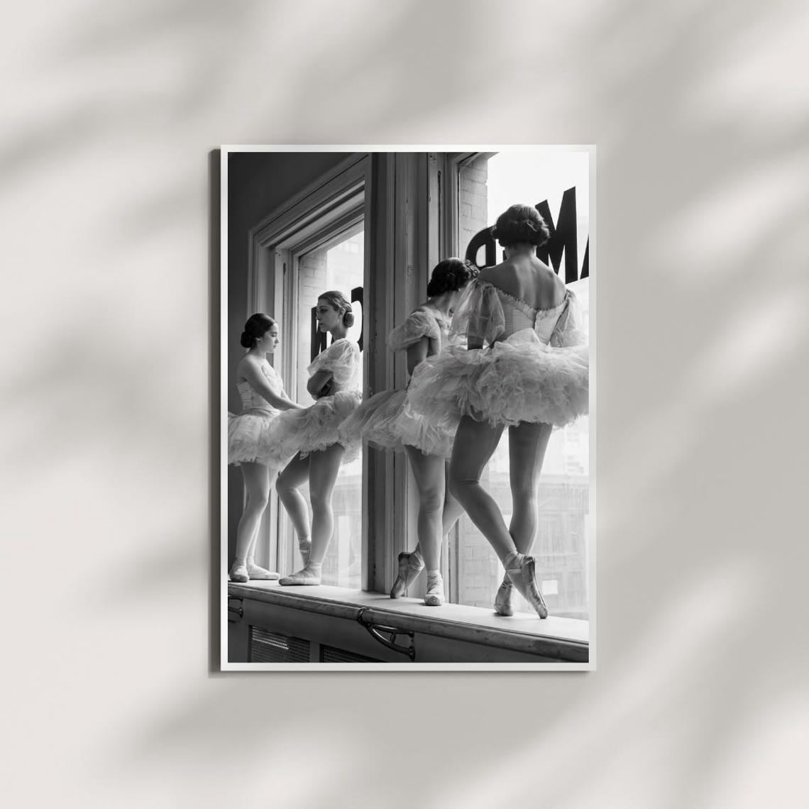 Ballerinas of the American Ballet Black and White Retro Photography Art ...