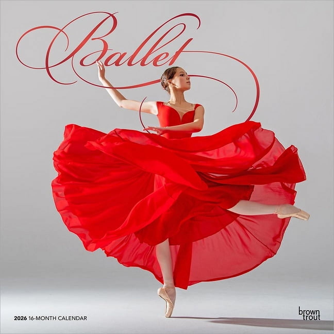 Ballet 2026 12 X 24 Inch (Hanging) Monthly Square Wall Calendar Foil ...