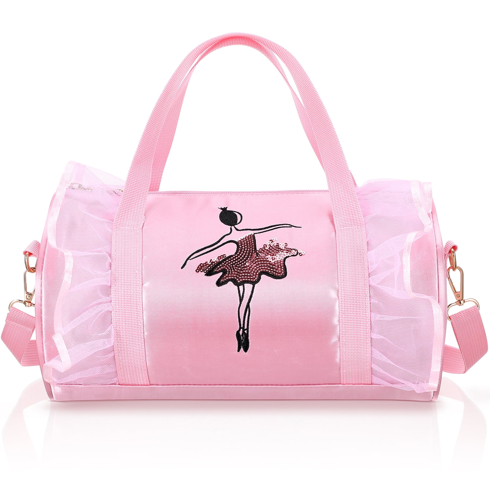 Ballet Bag Shoulder Travel Bags for Kids Dance Girls Gymnastics Tote ...