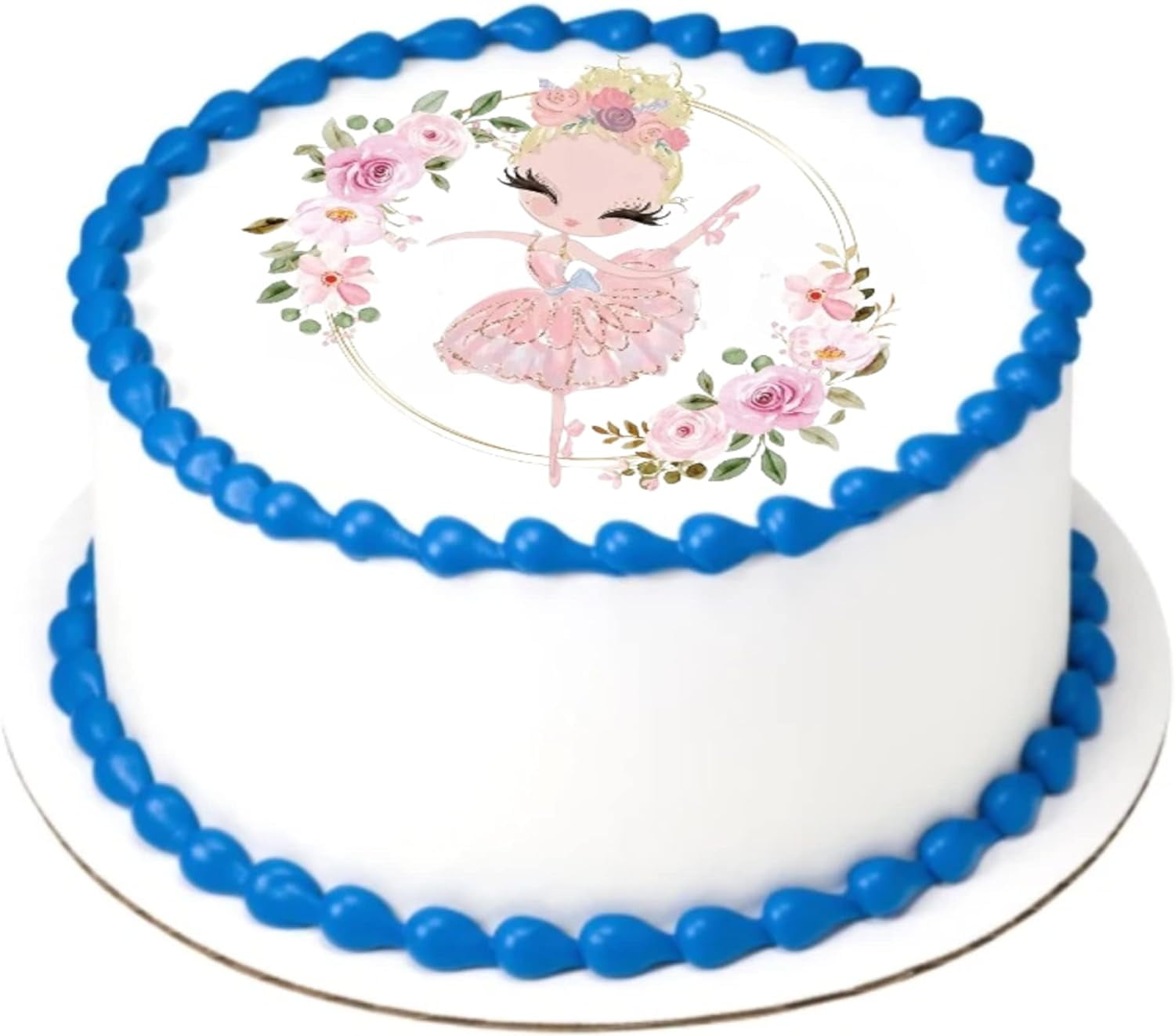 Ballet Ballerina Girl Edible Image Edible Birthday Cake Topper Frosting ...