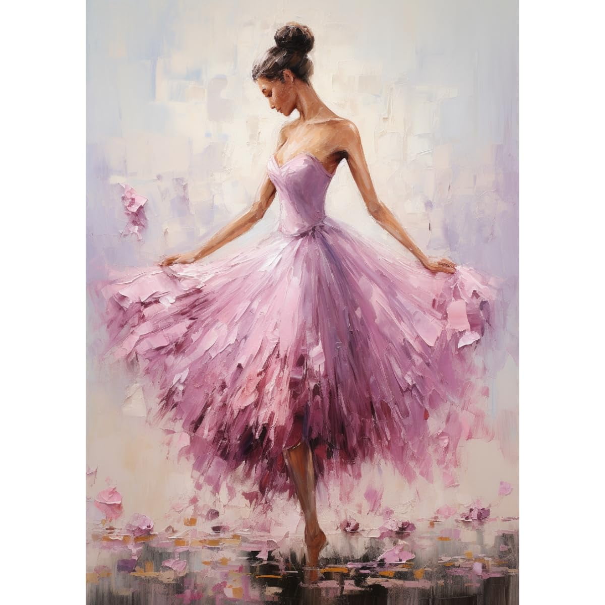 Ballet Ballerina Lady Dancing DIY 5D Diamond Art Paint with Full Drill ...