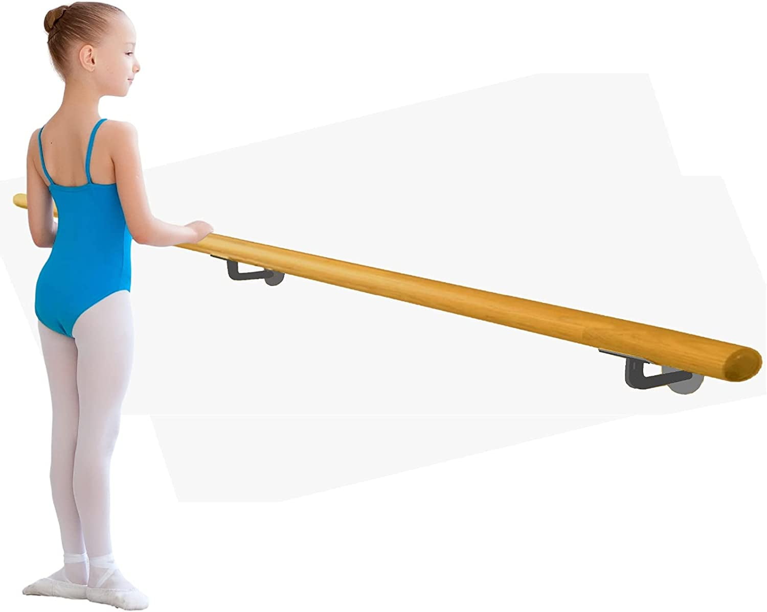 Ballet Barre 3 FT Long 2.0” Diameter Black Single Bar, Kids and Adults ...