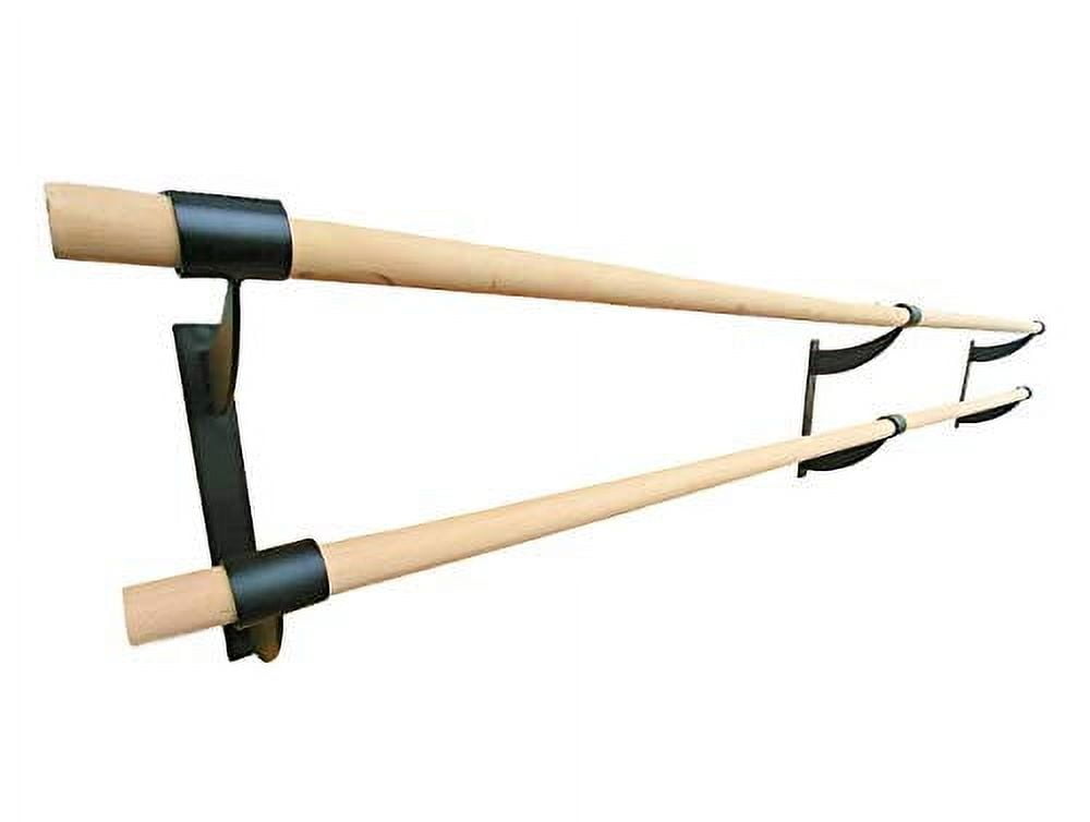 Ballet Barre 4 FT Long Double Bar Black 2.0” Diameter - Fixed Height ...