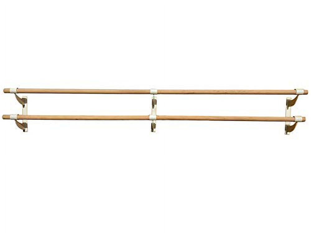 Ballet Barre Double Bar 9 FT Long 2.0” Diameter White, Kids and Adults ...
