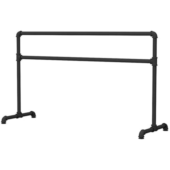 Ballet Barre Iron Double Layer Black Ballet Barre, Fitness Bar with ...